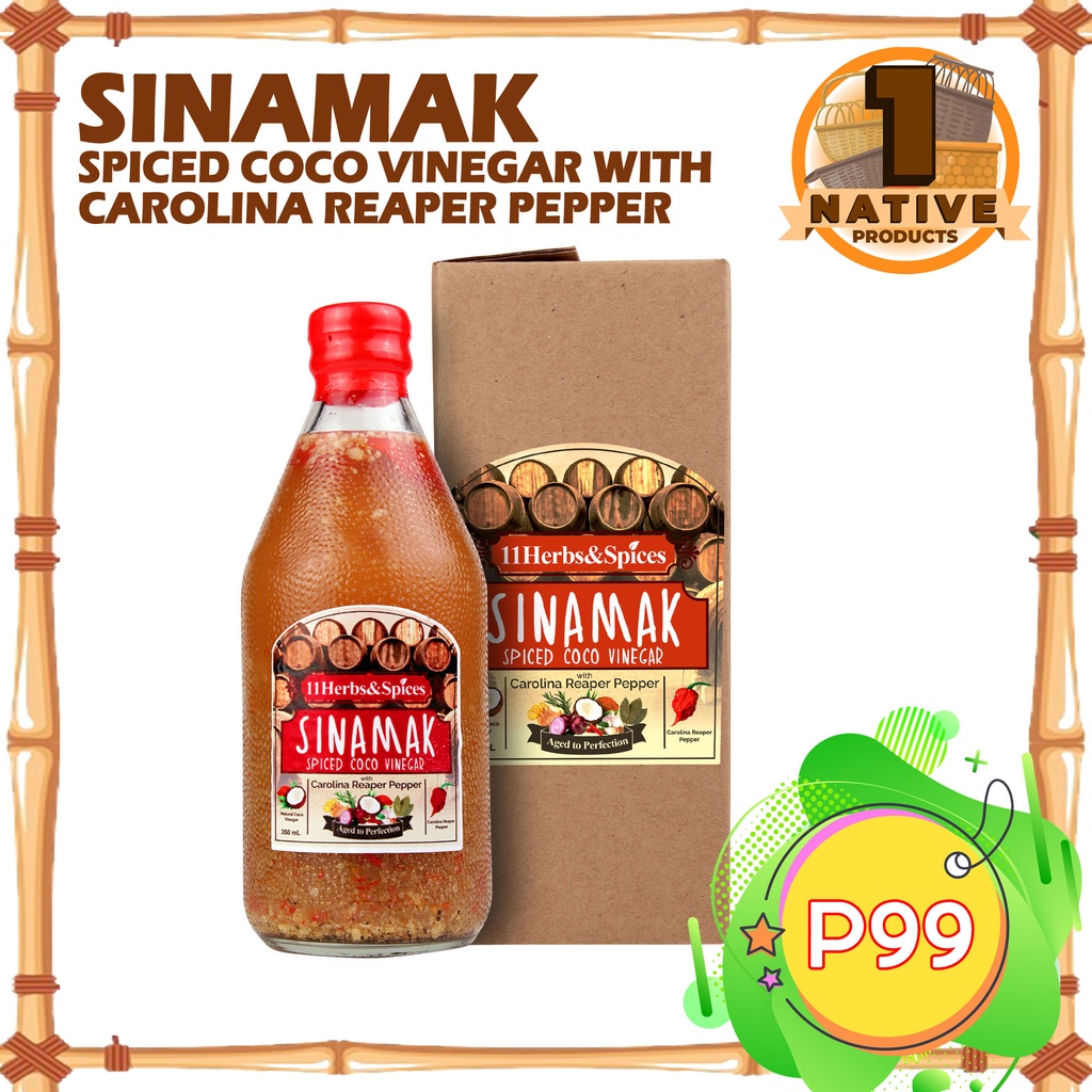 1Native Sinamak Spicy Gourmet Vinegar - 350ml 11Herbs&Spices All ...