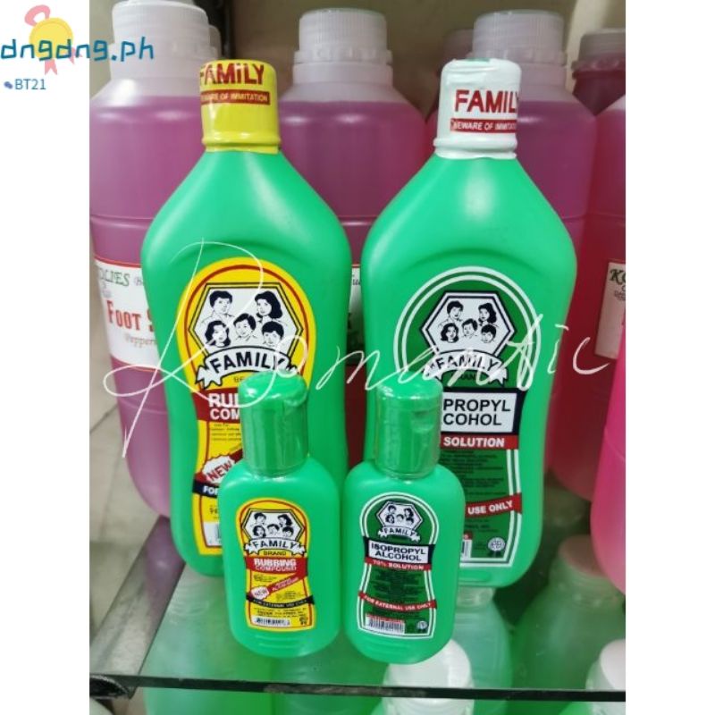 Family alchohol 40% rubbing compound alcohol /Family Isopropyl alcohol ...