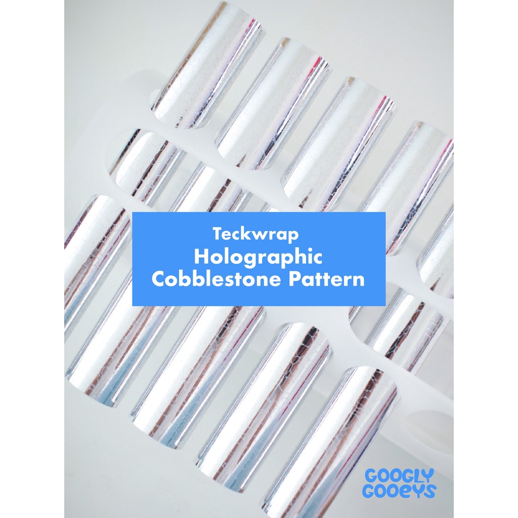 Teckwrap Holographic Cobblestone Pattern Vinyl Stickers | 12x12in for ...