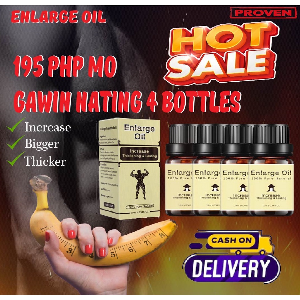 Enlarge Oil For Men | Direct from Lanthome Factory (4 BOTTLES) | Shopee ...