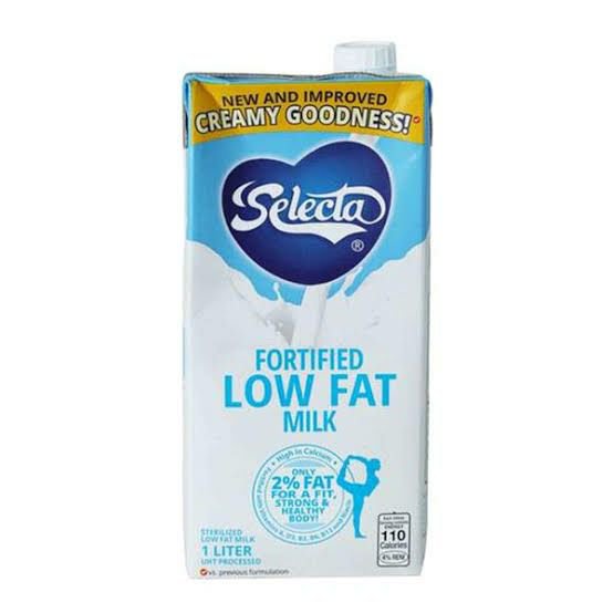 Selecta | Fortified Low Fat Milk 1L x2 presyo ₱810