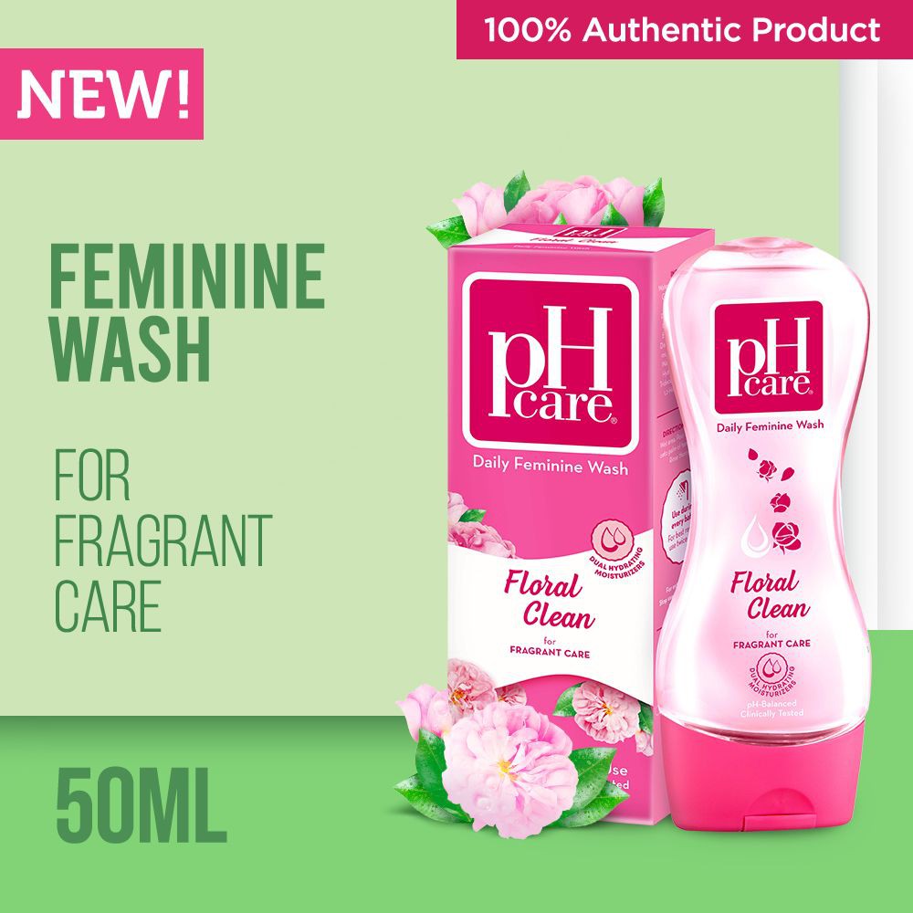 pH Care Daily Feminine Wash Floral Clean 50mL | Shopee Philippines