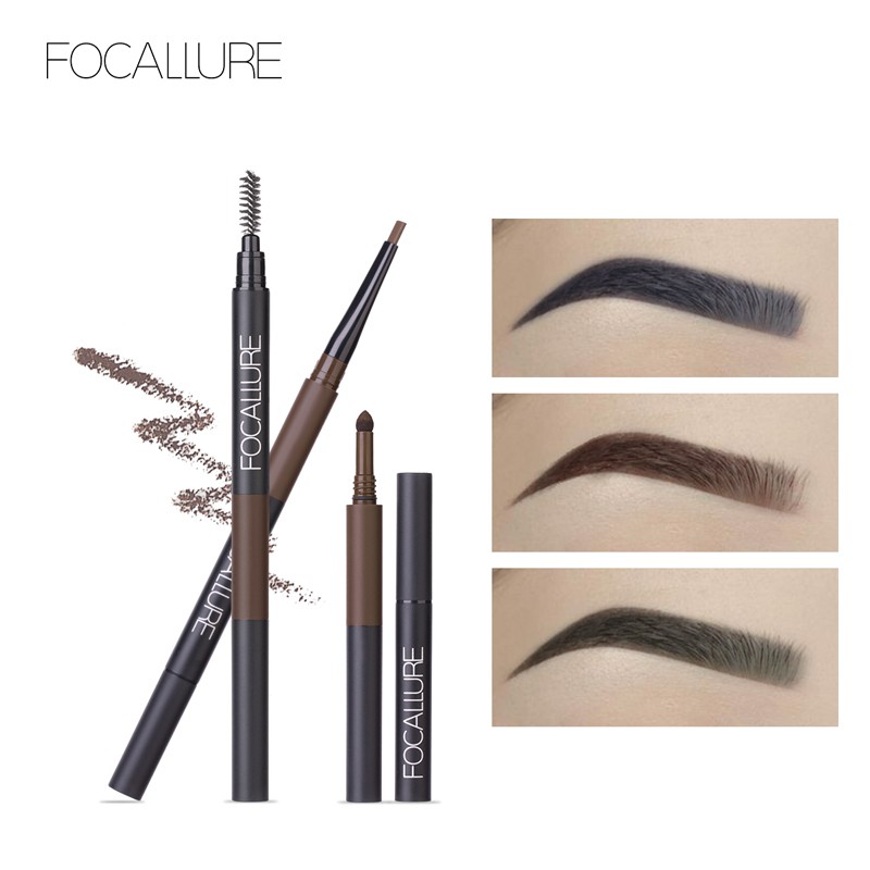 FOCALLURE 4 Color Auto Brows Pen Waterproof Eyebrow Pencil Eyebrow Gel ...
