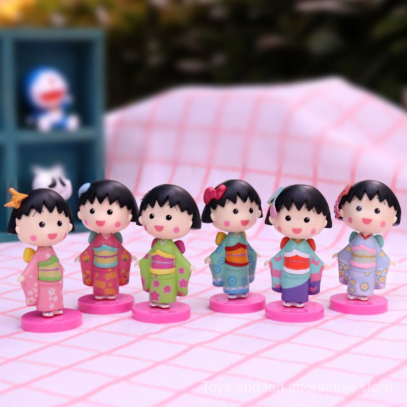 Japanese Kimono Chibi Maruko-Chan Garage Kit Blind Box Momoko Sakura ...