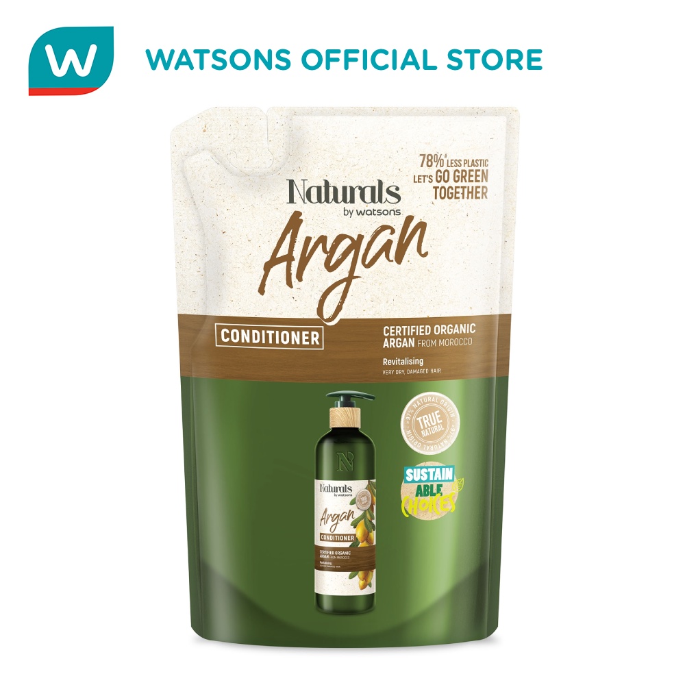 NATURALS BY WATSONS Argan Conditioner Refill 450ml | Shopee Philippines