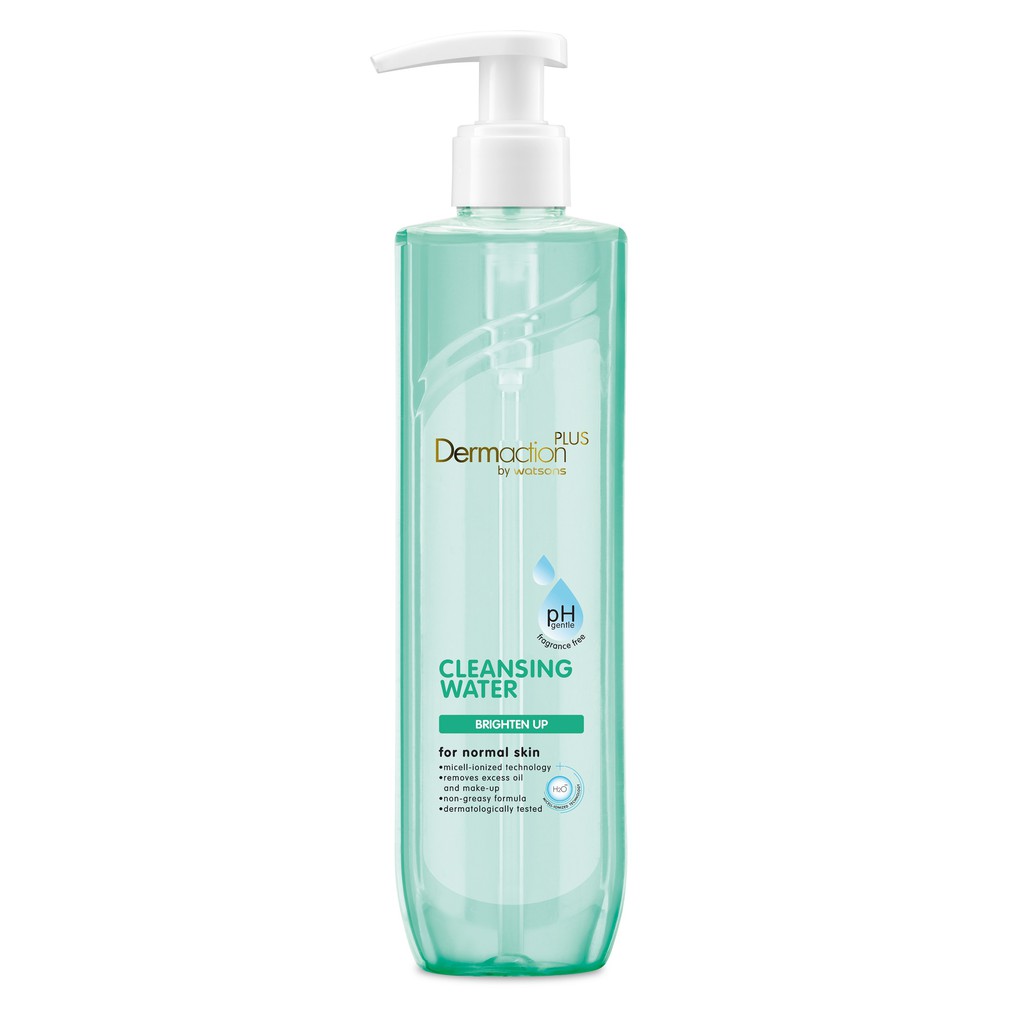 Dermaction Plus By Watsons Brighten Up Cleansing Water 250ml | Shopee ...