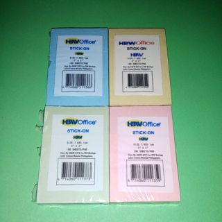 HBW Paper Sticky Notes Pastel Colors | Shopee Philippines