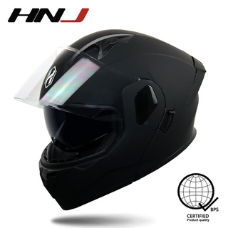 HNJ 937 Plain Modular Helmet Full Face Or Half face helmet for men and ...