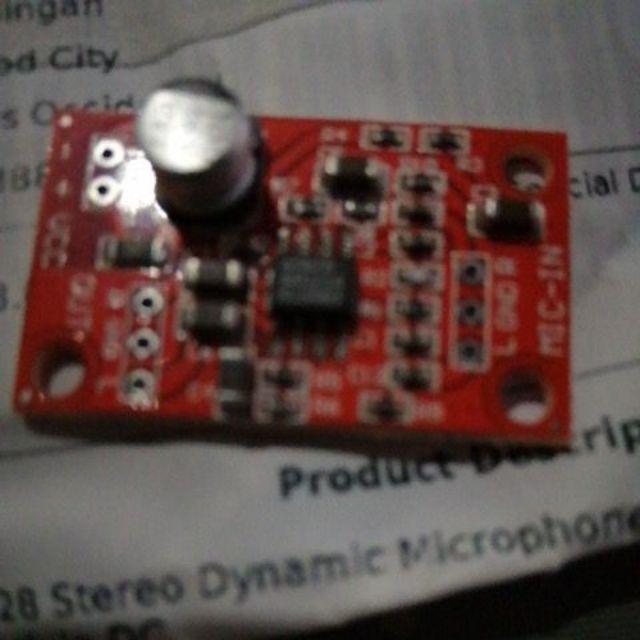 CRE AD828 Stereo Dynamic Microphone Preamplifier Board MIC Preamp ...