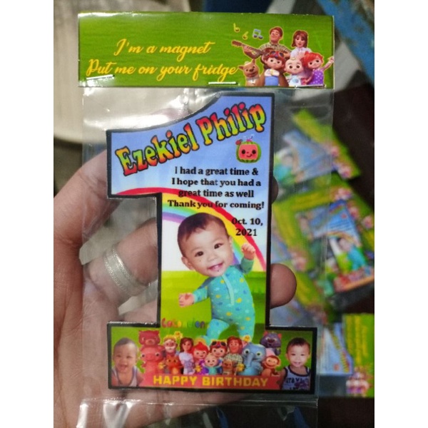 Ref magnet souvenirs/ giveaways 1 cut cocomelon design | Shopee Philippines