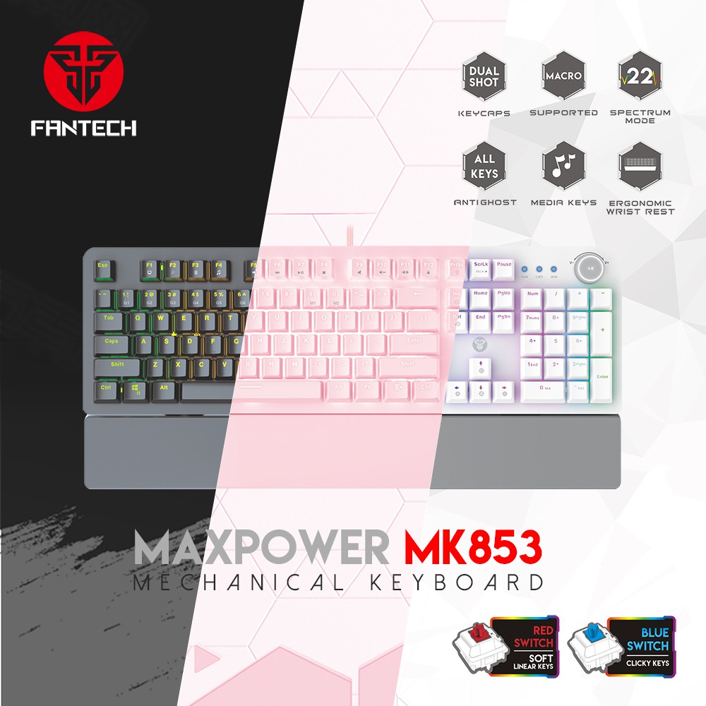 Fantech Mechanical Keyboard RGB Macro Supported Gaming Keyboard ...