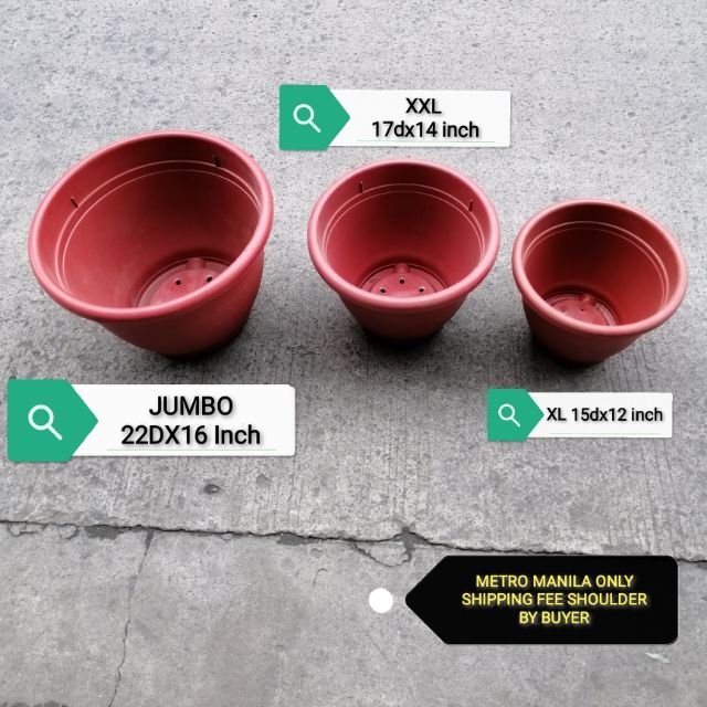 Flower pot paso round pot plastic pot(for other logistic, sf not yet ...