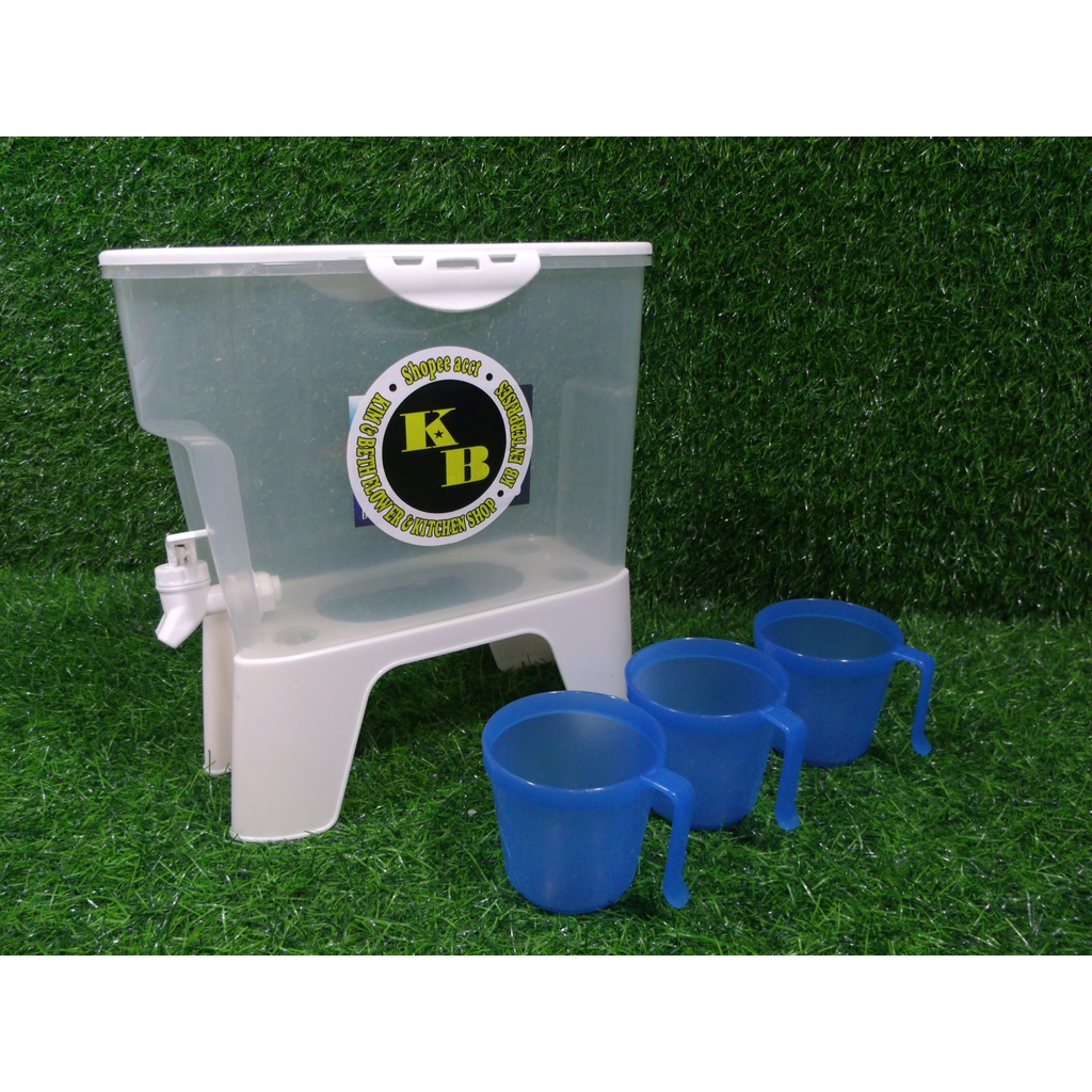 Water Jug With Faucet #9816 Clean Club (Free 3 Cups) | Shopee Philippines