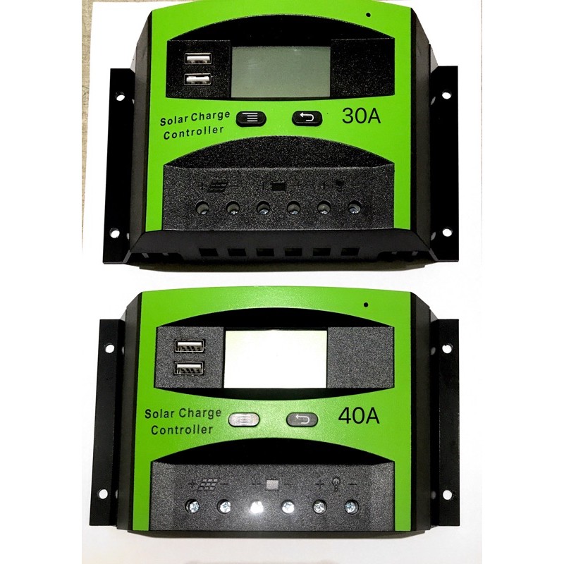 PWM Solar Charge Controller (Green) 12/24V 30A, 40A | Shopee Philippines