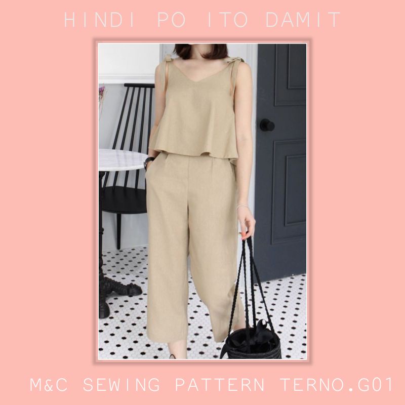 M&C HANDMADE SEWING PATTERN TERNO NO.G01 | Shopee Philippines
