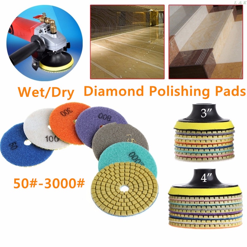 1Pcs 3/4" Sanding Grinding Disc Wet Diamond Polishing Pads Tile Marble ...