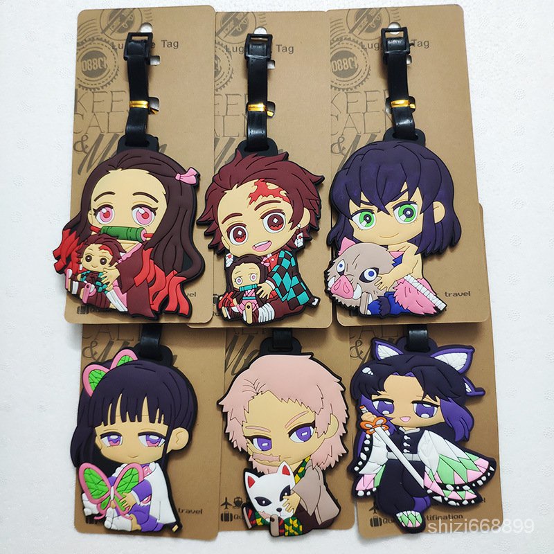 Luggage Sign Anime New Style Demon Slayer Tag Kamado Nezuko Tanjirou ...
