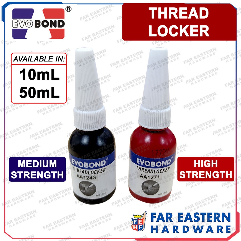EVOBOND Thread Locker Medium / High Strength 10mL | 50mL EVO BOND ...