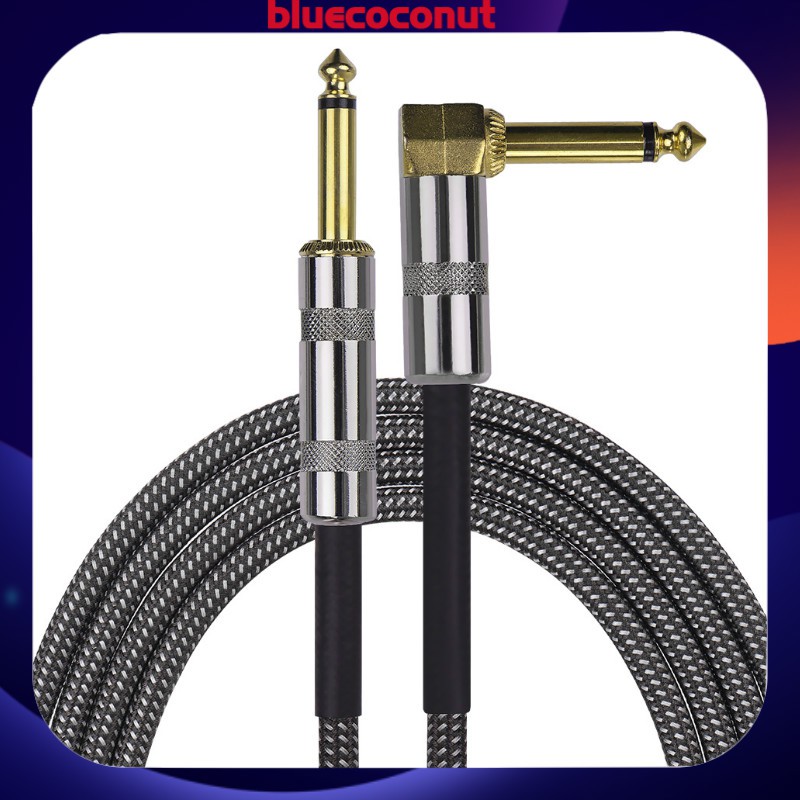 3M/ 5M Musical Instrument Audio Guitar Cable Cord 1/4 Inch Straight to ...