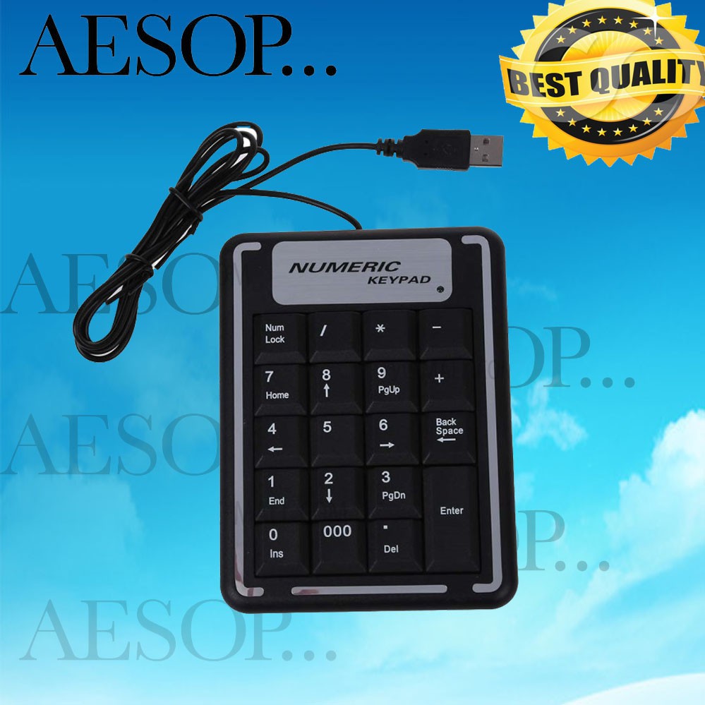 USB Numeric Keypad Mini Number Pad 19 Keys Keyboard for Laptop PC | Shopee Philippines
