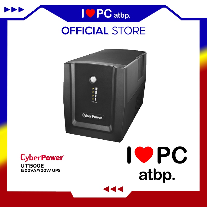 CyberPower UPS 1500VA/900W (UT1500E, 4 Outlets, AVR/Surge, Network ...