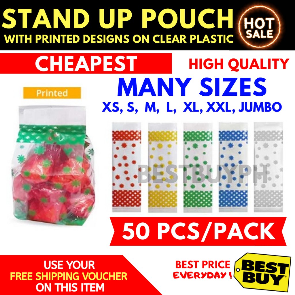 50pcs COPP Stand-Up Pouch (Ideal for Repacking) | Shopee Philippines