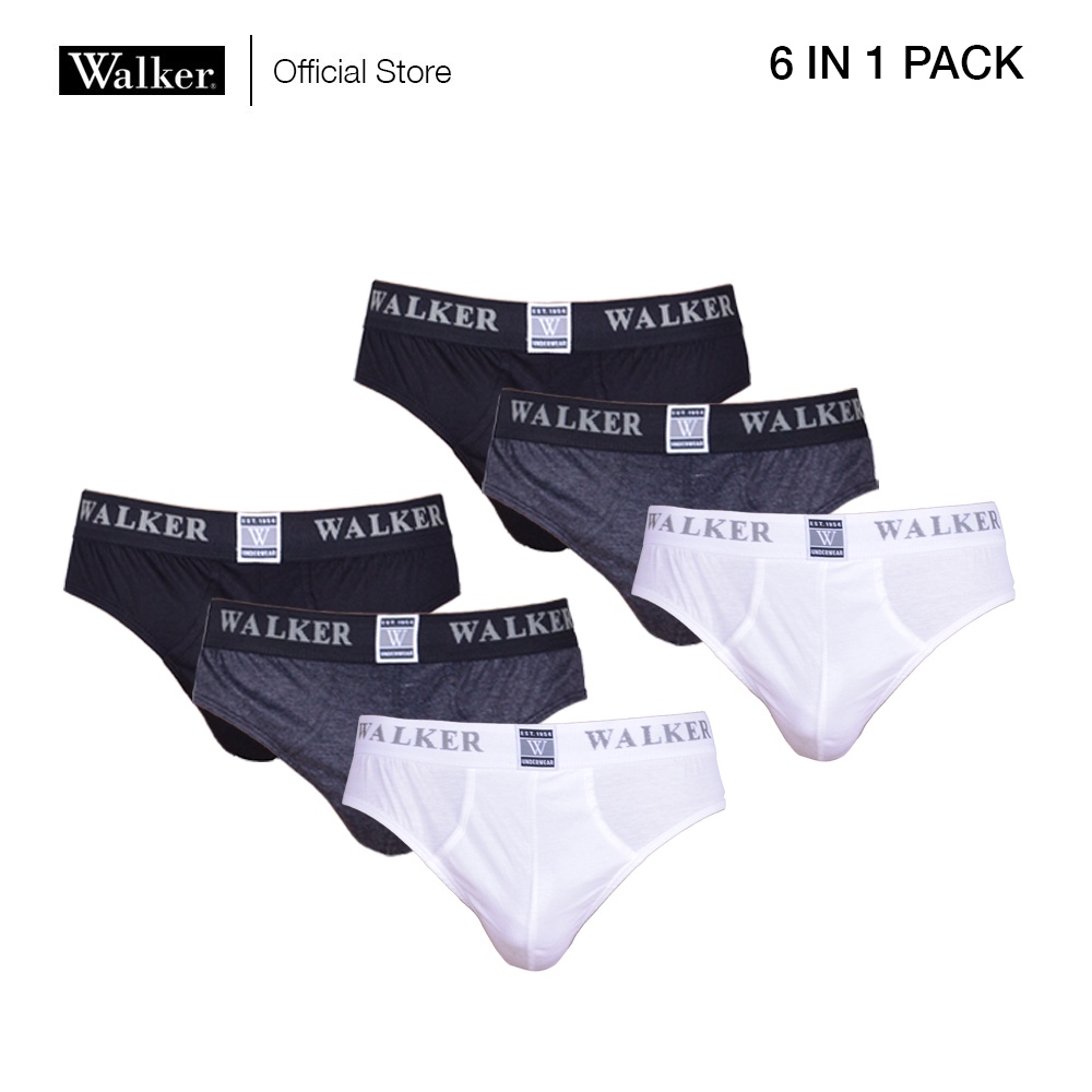 Walker Organic Cotton USA Men Signature Underwear Brief Bundle of 6 (2 ...