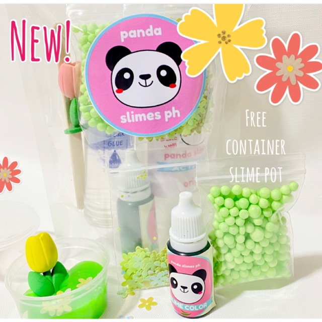 Slime Kit Flower Pot with Free Container Slime Pot DIY Slime Kit Party ...