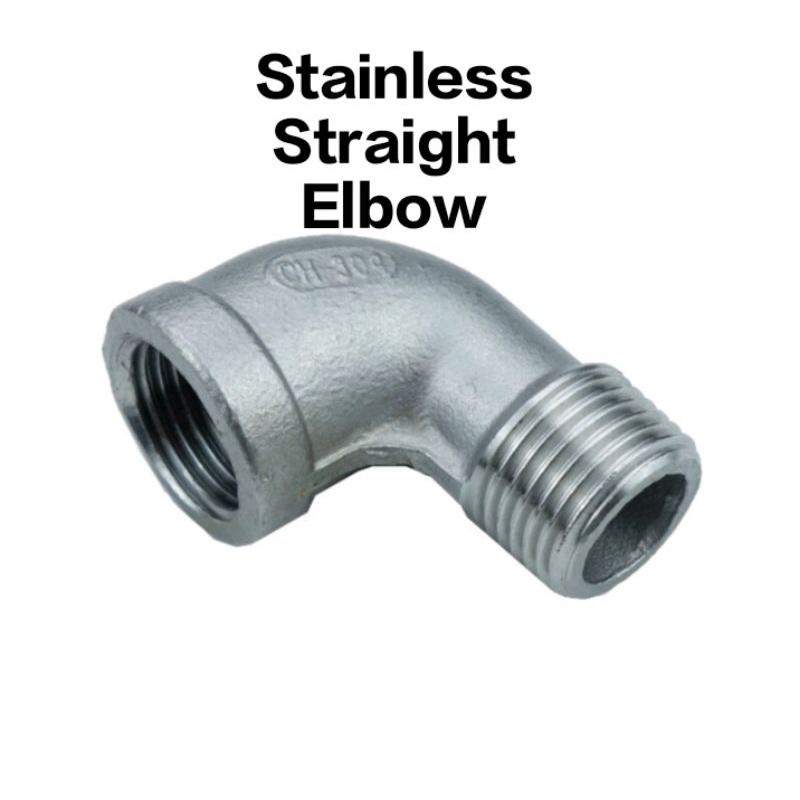Stainless Fittings Straight Elbow/Male & Female | Shopee Philippines