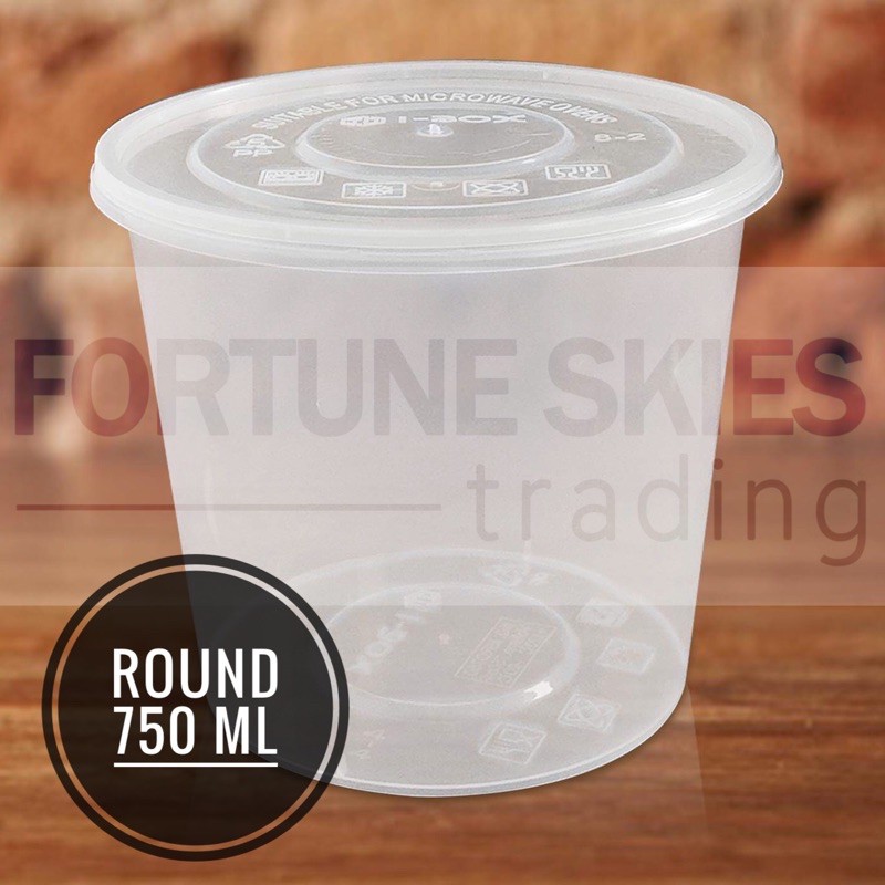 IBox 750mL Round Microwavable Container - 50 pcs | Shopee Philippines