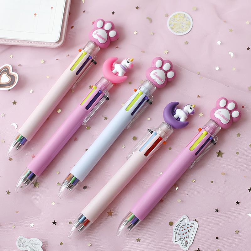 Multicolor Ballpoint Pen Portable Cute Color Creative Korean Girl Heart ...