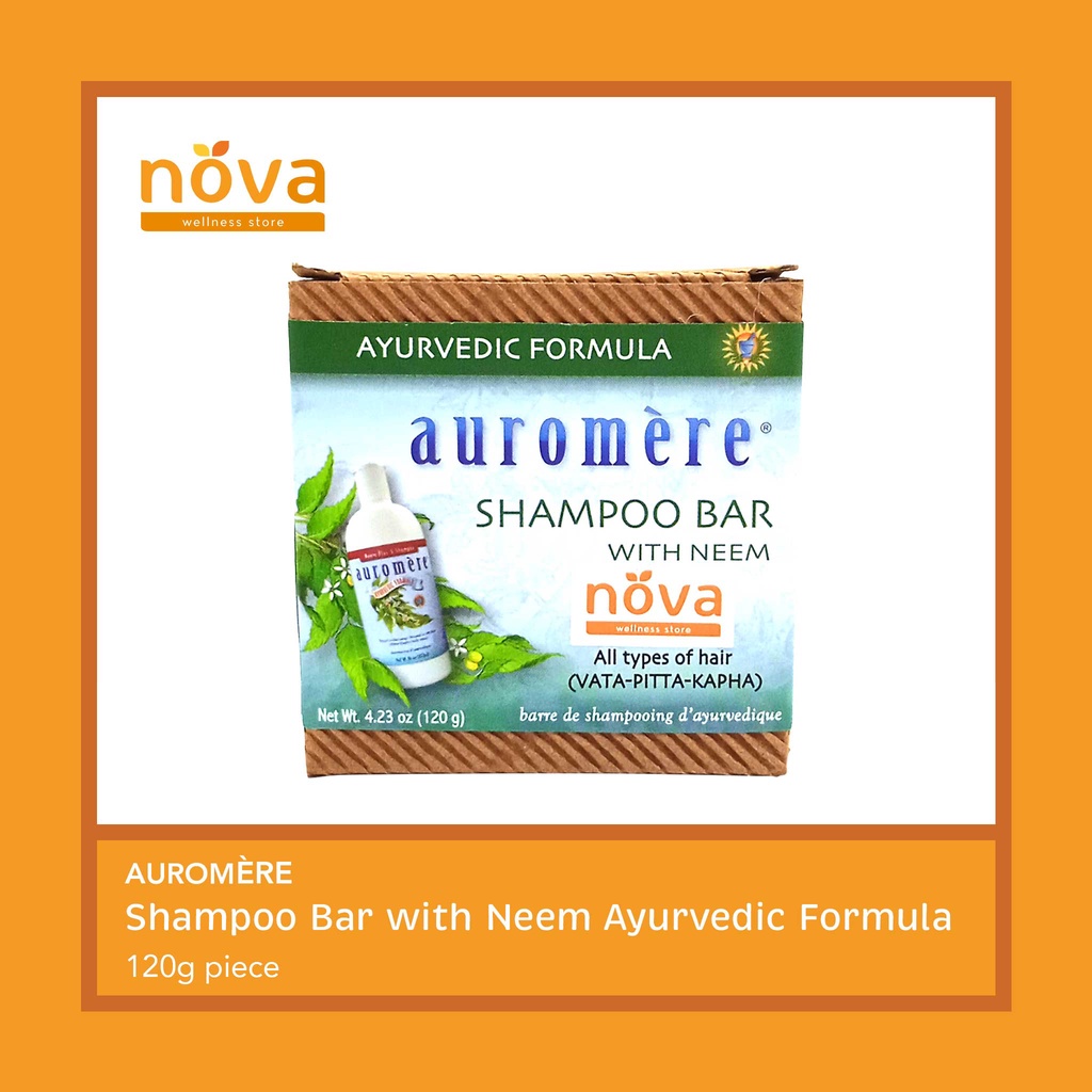 Auromere Shampoo Bar with Neem Ayurvedic Formula 120g (pc) | Shopee ...