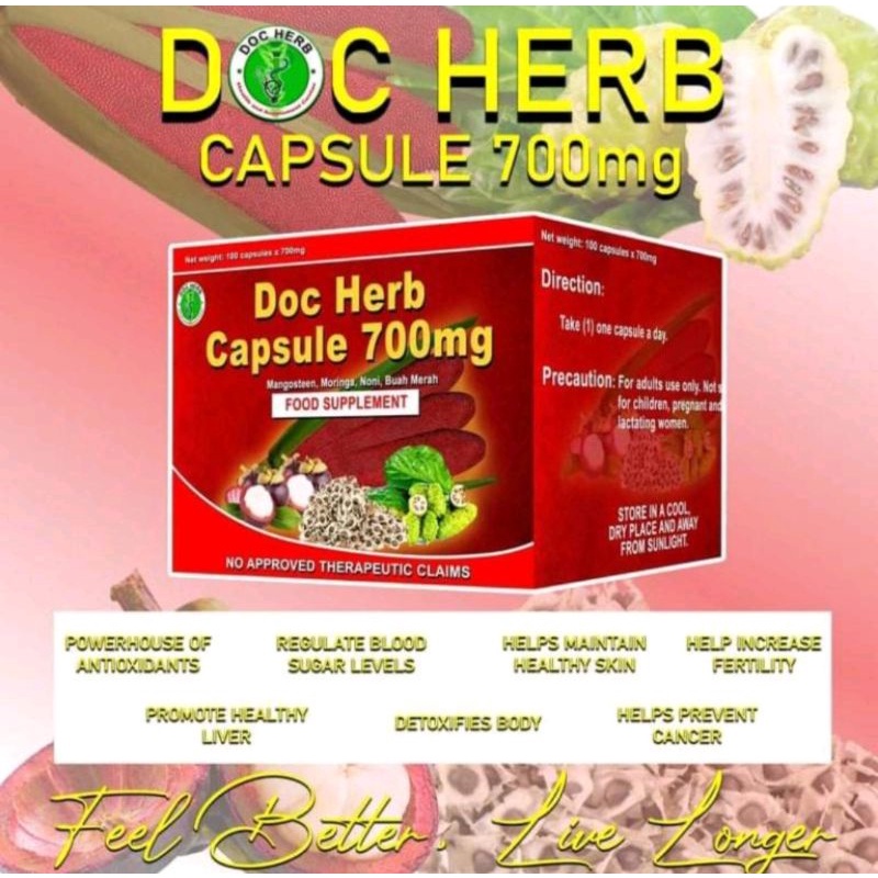 Doc herb capsule (retail) 50pcs | Shopee Philippines