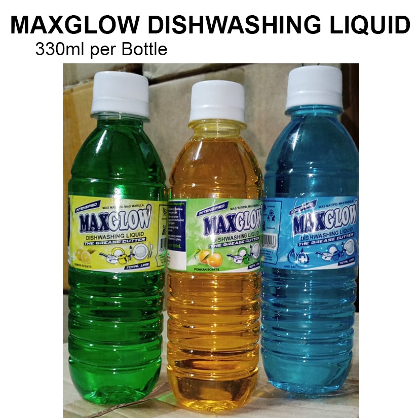 Maxglow Dishwashing 330ml / Blue / Yellow / Green | Shopee Philippines