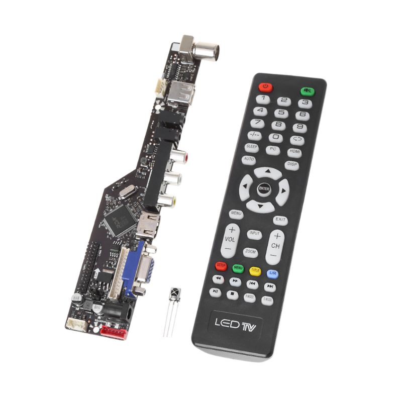 Universal LCD Controller Driver Board Kit V29 AV TV VGA HDMI USB ...