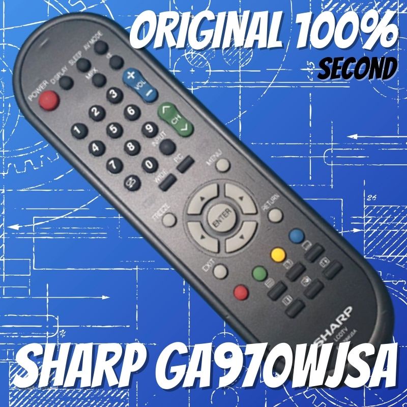 Original Second GA970WJSA TV Remote Control Sharp LED LCD | Shopee ...