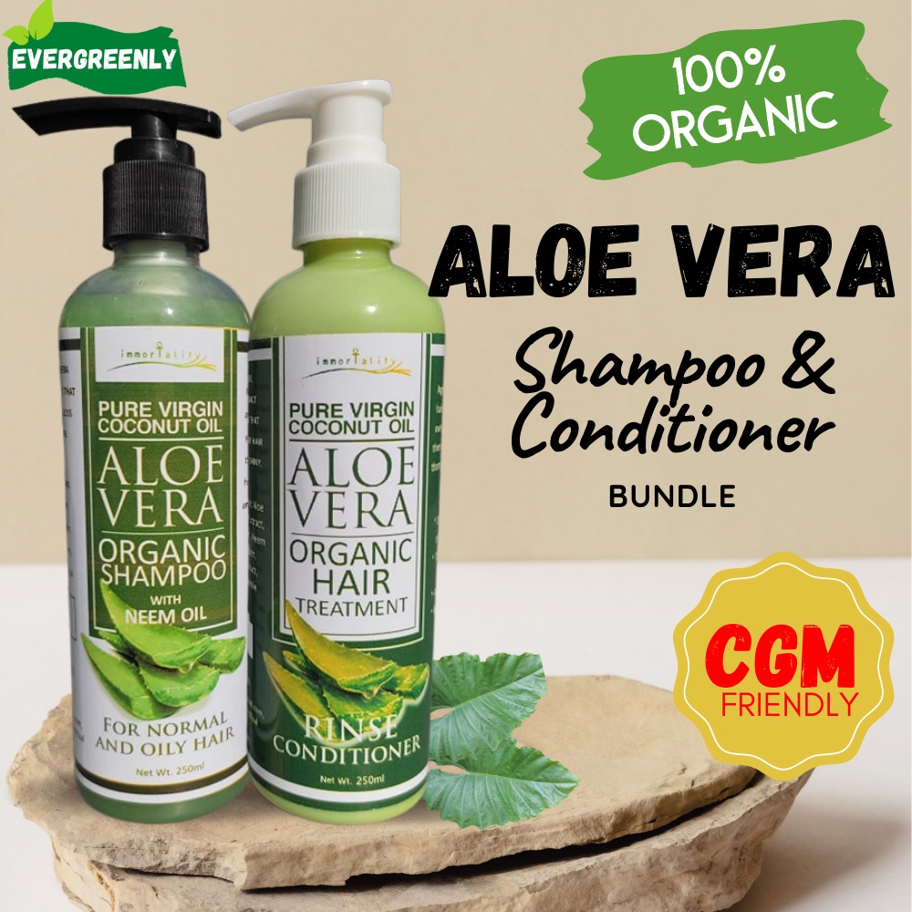 Pure Organic Aloe Vera Shampoo Natural Hair Grower & Thickener ...