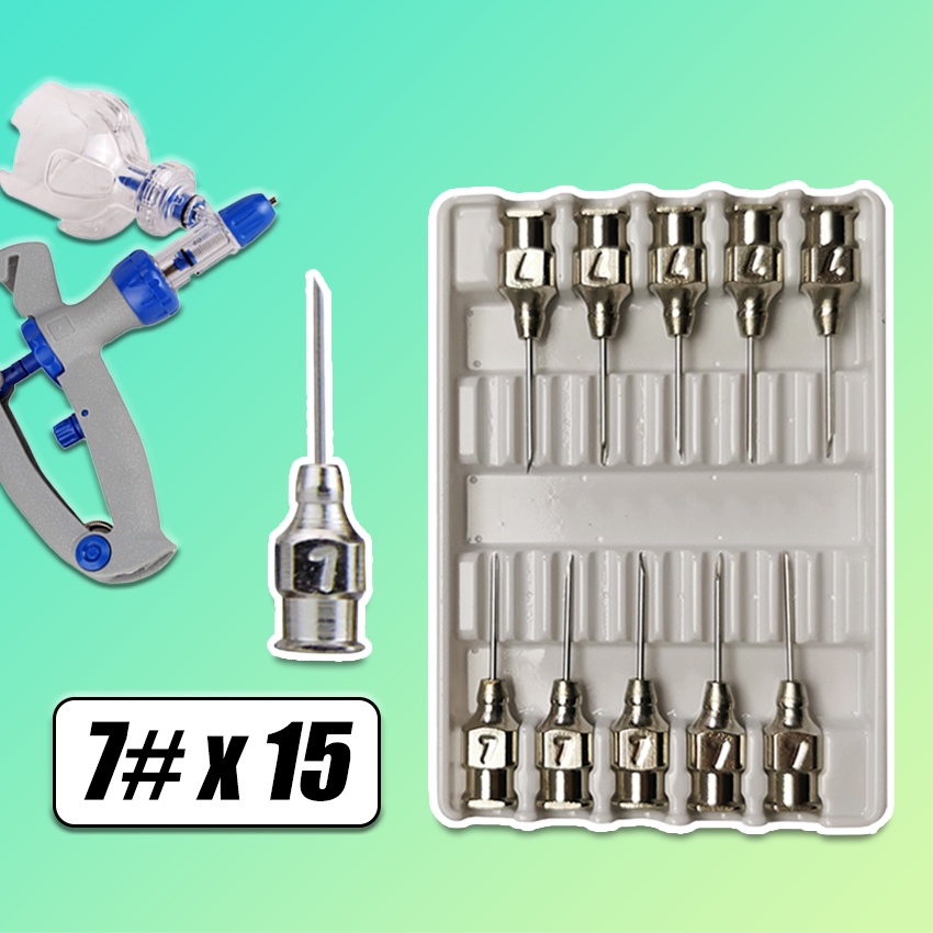 10Pcs Needles Stainless Steel 7# 14#*15 MM Veterinary Injection Needles ...