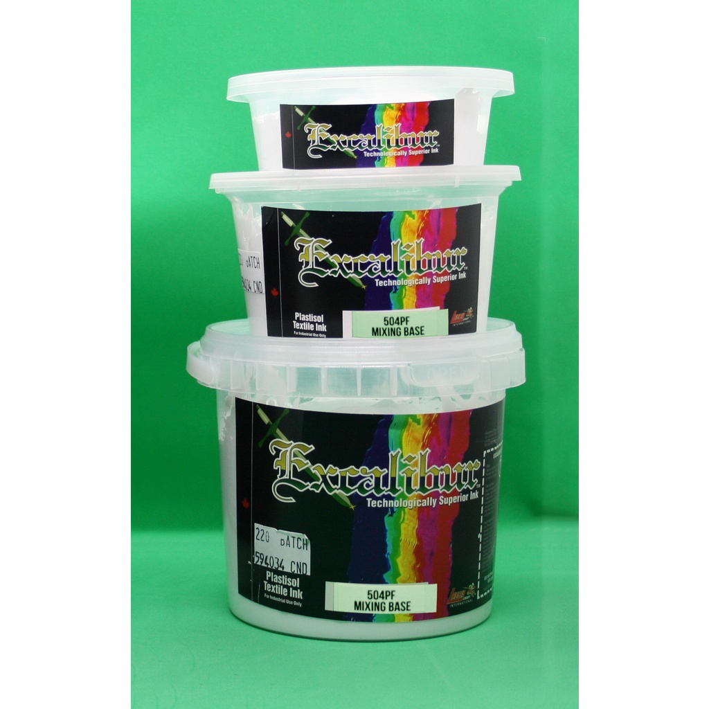 Excalibur Plastisol Ink 504PF Mixing Base 1 Kilo | 1/2 Kilo | 1/4 Kilo ...