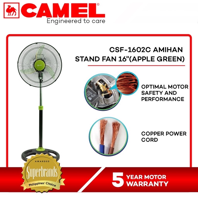 Camel Stand Fan 16 inches CSF-1607C | Shopee Philippines