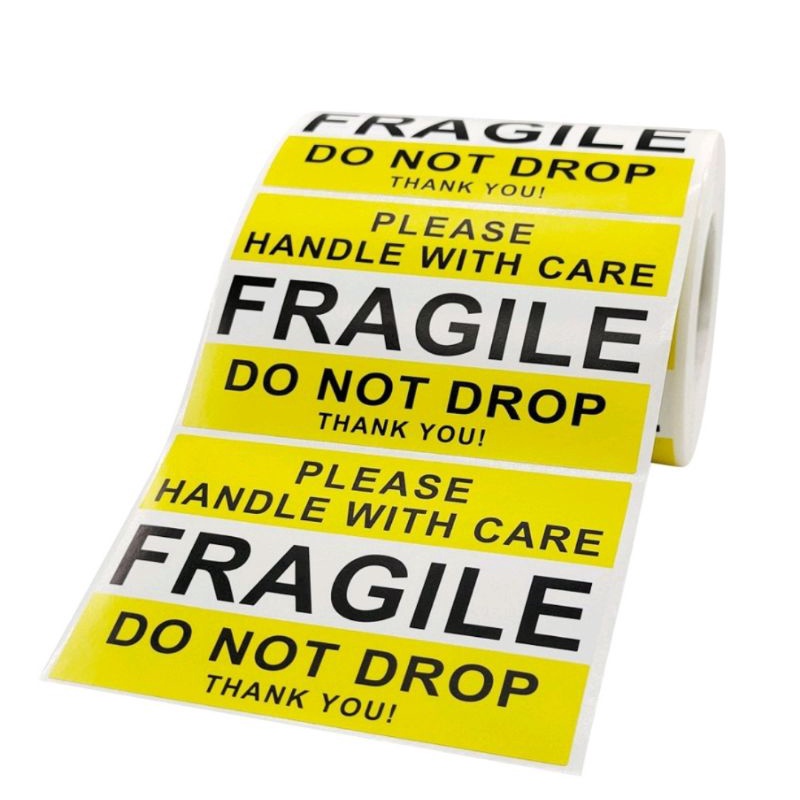 Fragile sticker (500pcs/roll) | Shopee Philippines