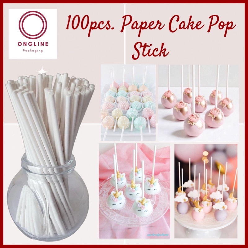 100 pcs. | Paper Candy Stick | Cake Pops Stick | Shopee Philippines