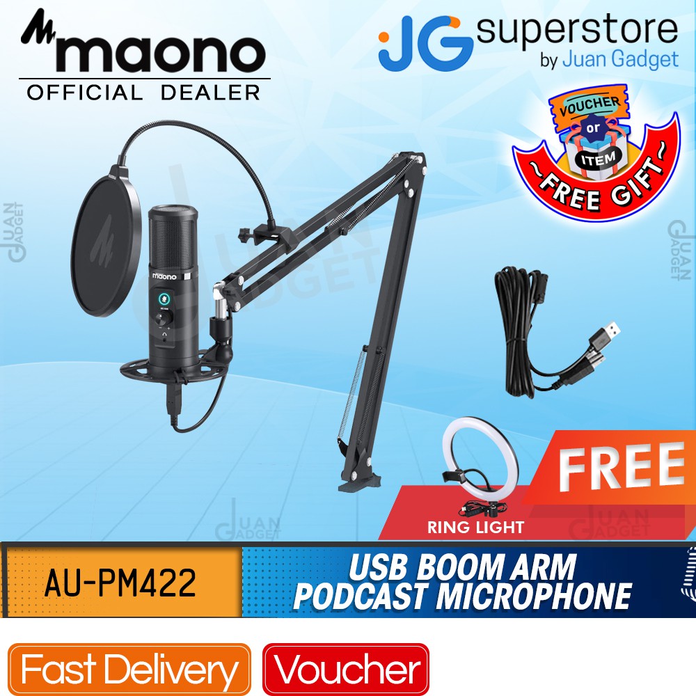 Maono AU-PM422 Professional USB Condenser Cardioid Microphone with ...