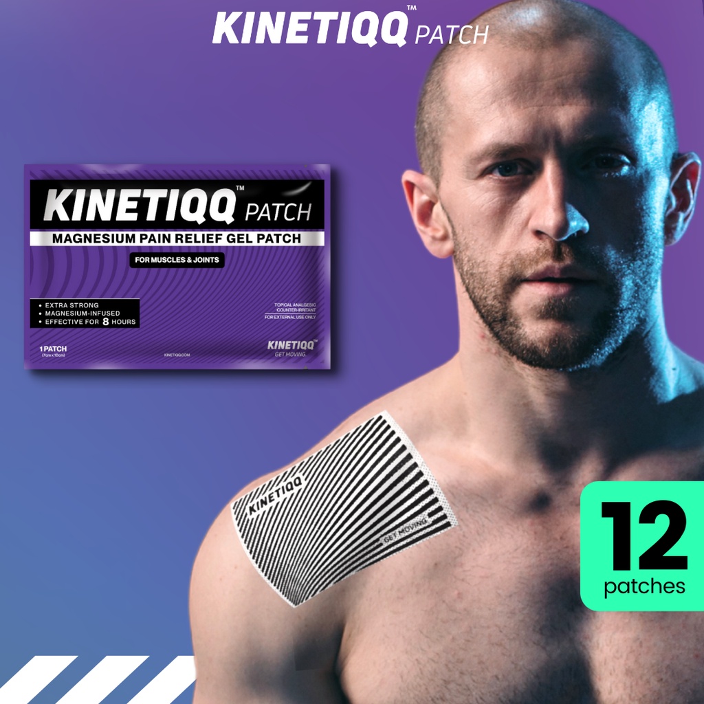 KINETIQQ Patch (12-Pack) Magnesium Pain Relief Gel Patch | Shopee ...