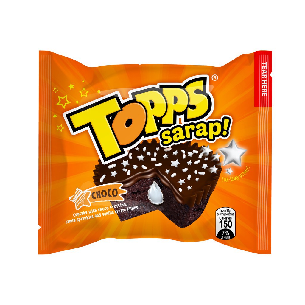 Topps Sarap Choco 10 pieces 34g | Shopee Philippines