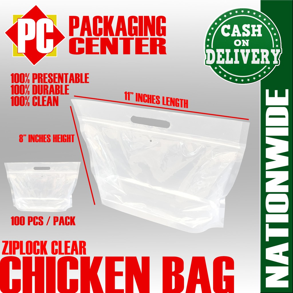 Chicken Bag With Ziplock Pouch by 100pcs per pack COD Nationwide ...