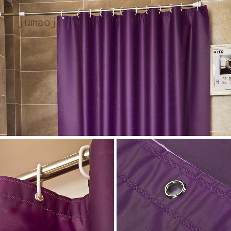 Jumaoj New Extra Long Fabric Shower Curtain Waterproof With Hooks