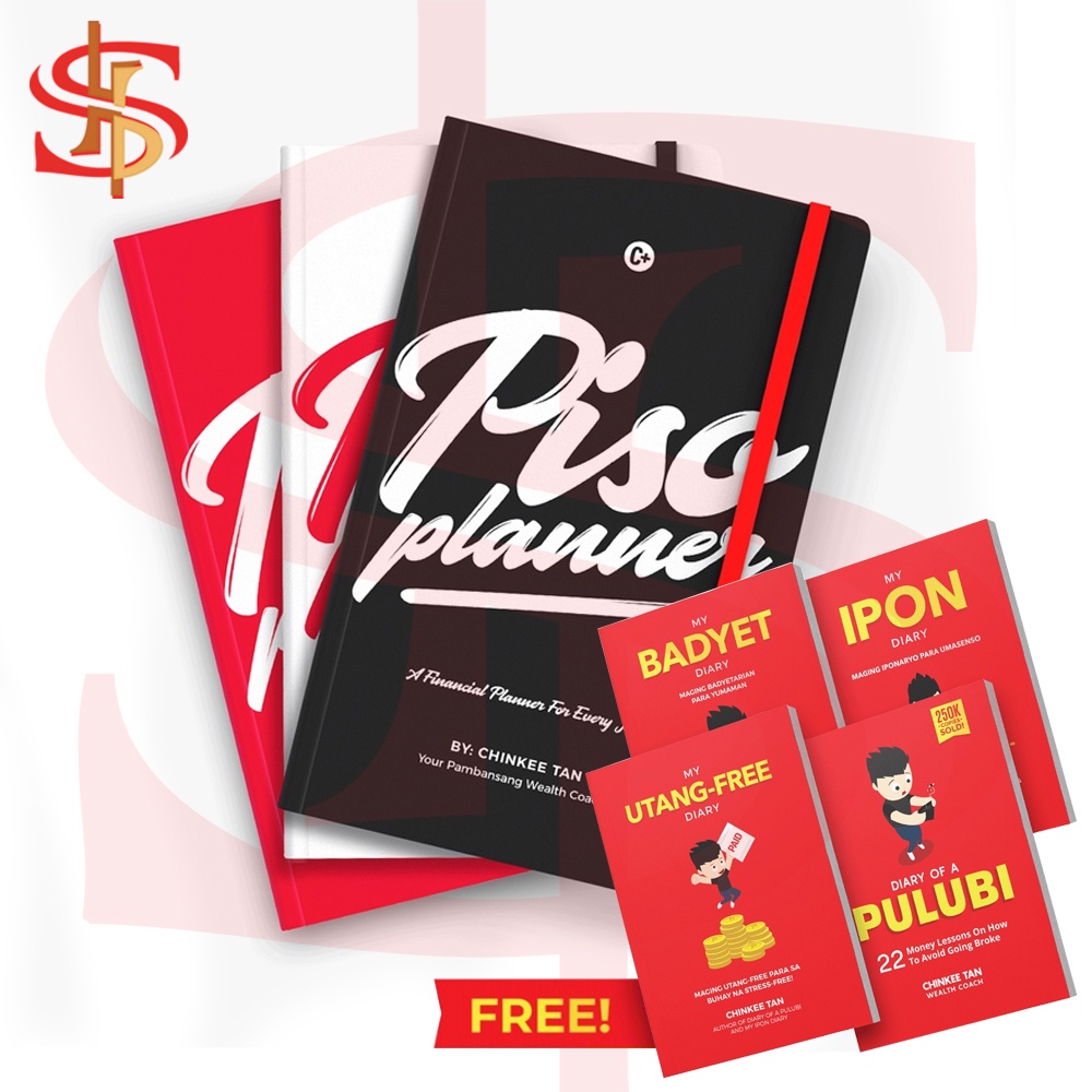 Piso Planner + 4 FREE Diary Books - Iponaryo Planner Kit 2.0 (Utang-Pulubi-Ipon-Badyet-Piso ...