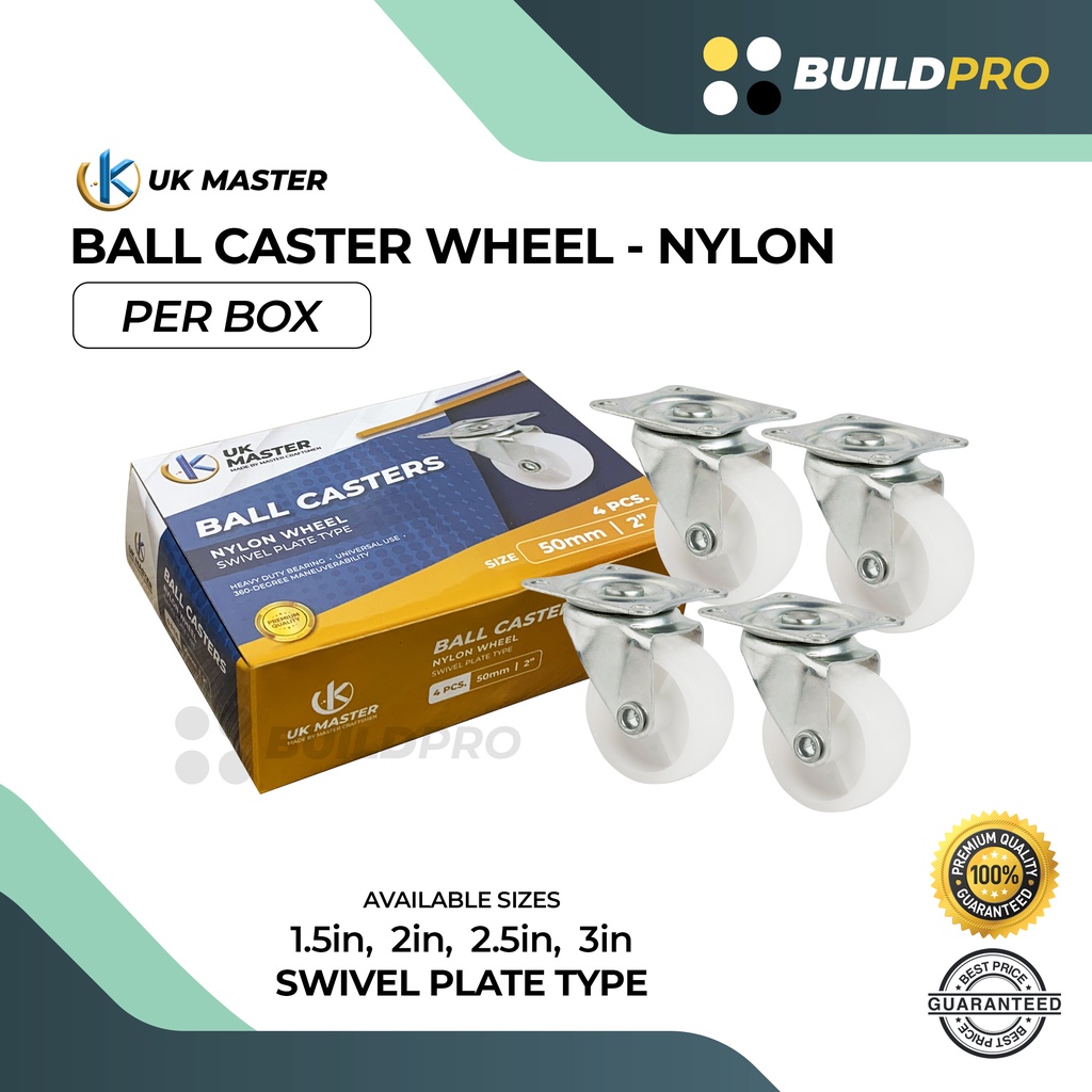 UK MASTER Caster Wheel / Nylon (Per Box) | Shopee Philippines