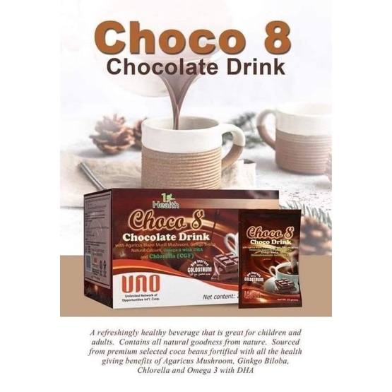 CHOCO 8 CHOCOLATE DRINK MIX UNO ORIGINAL PRODUCT PAMBATA AT MATANDA ...